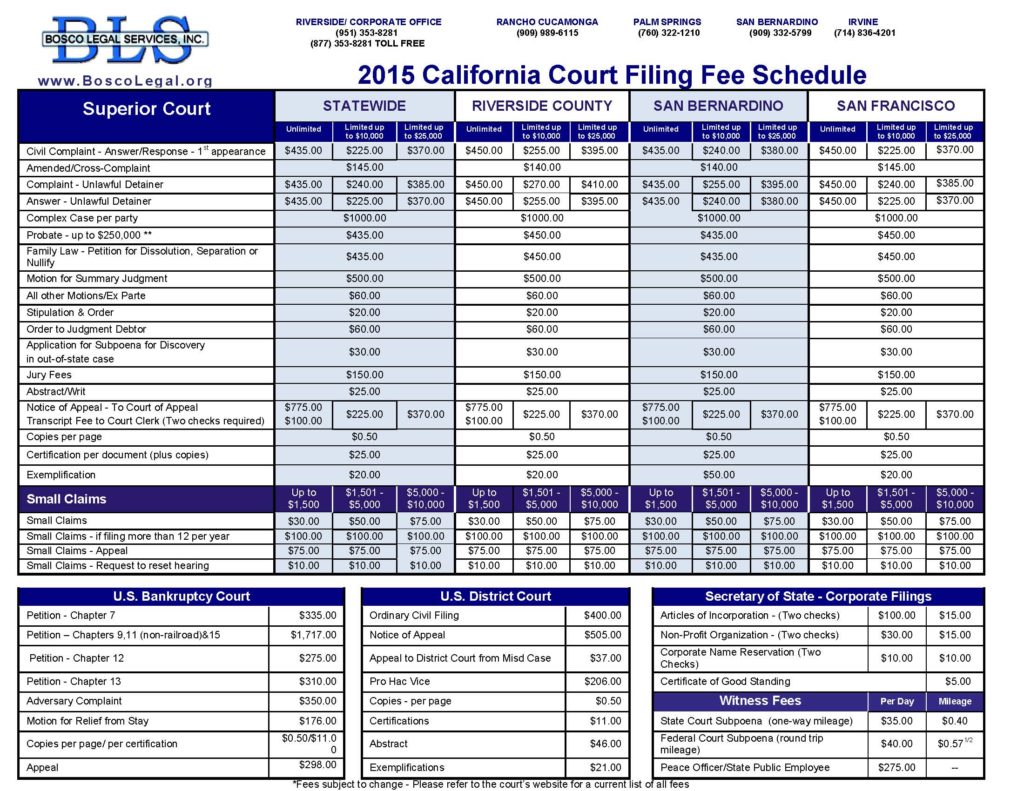 Court Filing Archives - Bosco Legal Services